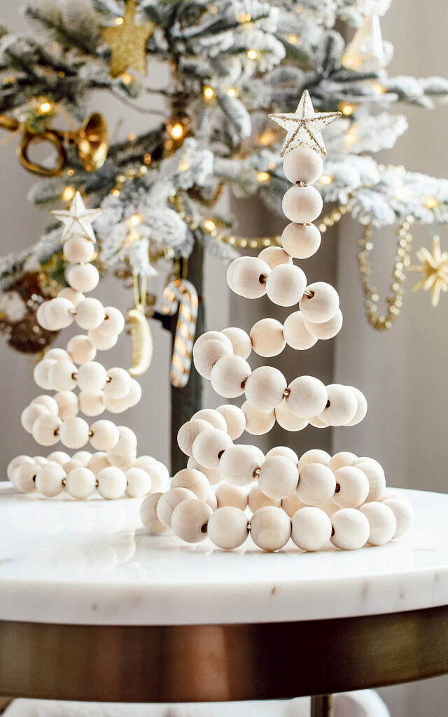 DIY | Kerstboom maken van houten kralen - Christmaholic.nl